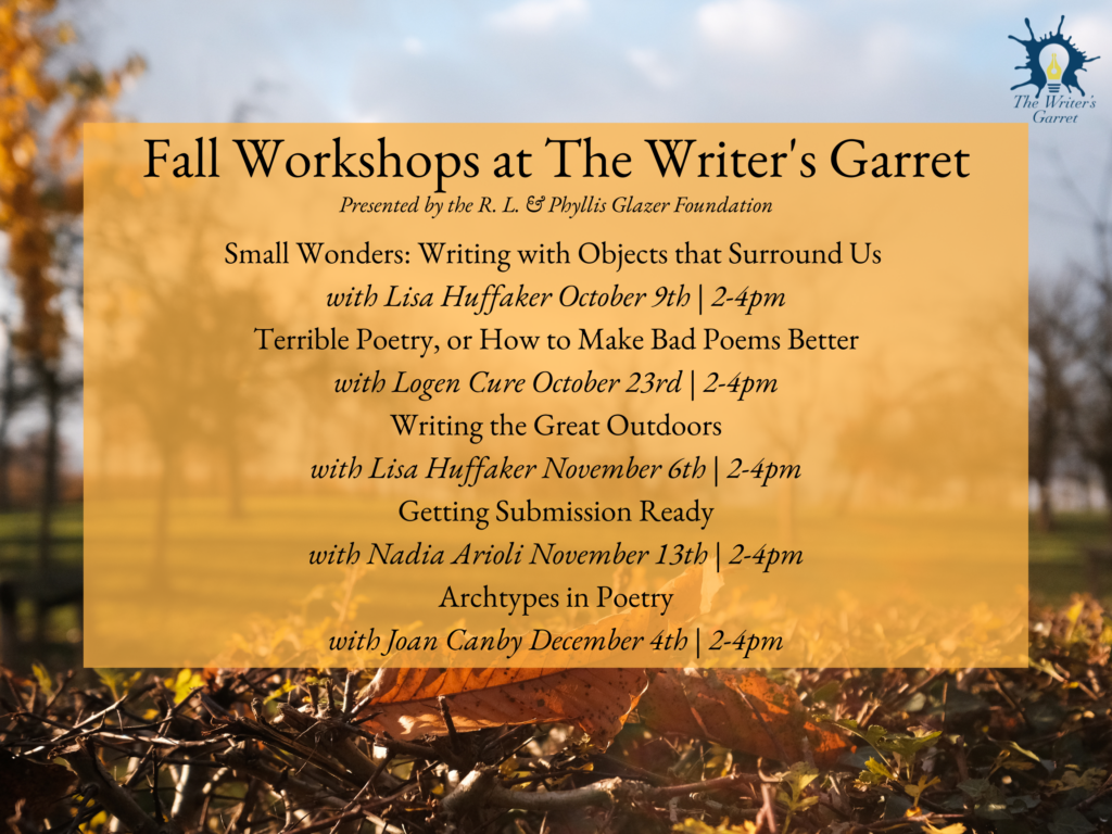 Fall Events - The Writer's Garret